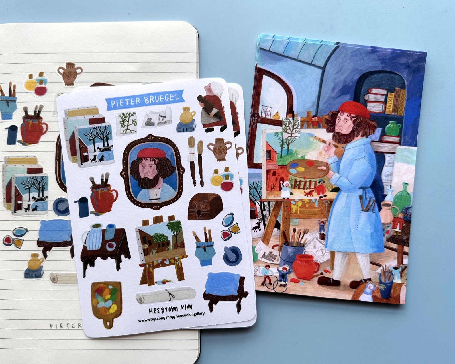 Pieter Bruegel Washi Sticker Sheet Art Artist Sticker Sheet A6 Bullet ...