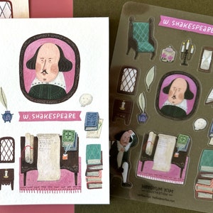 Shakespeare Clear Sticker Sheet A6 Bullet Journal Planner Sticker - Etsy