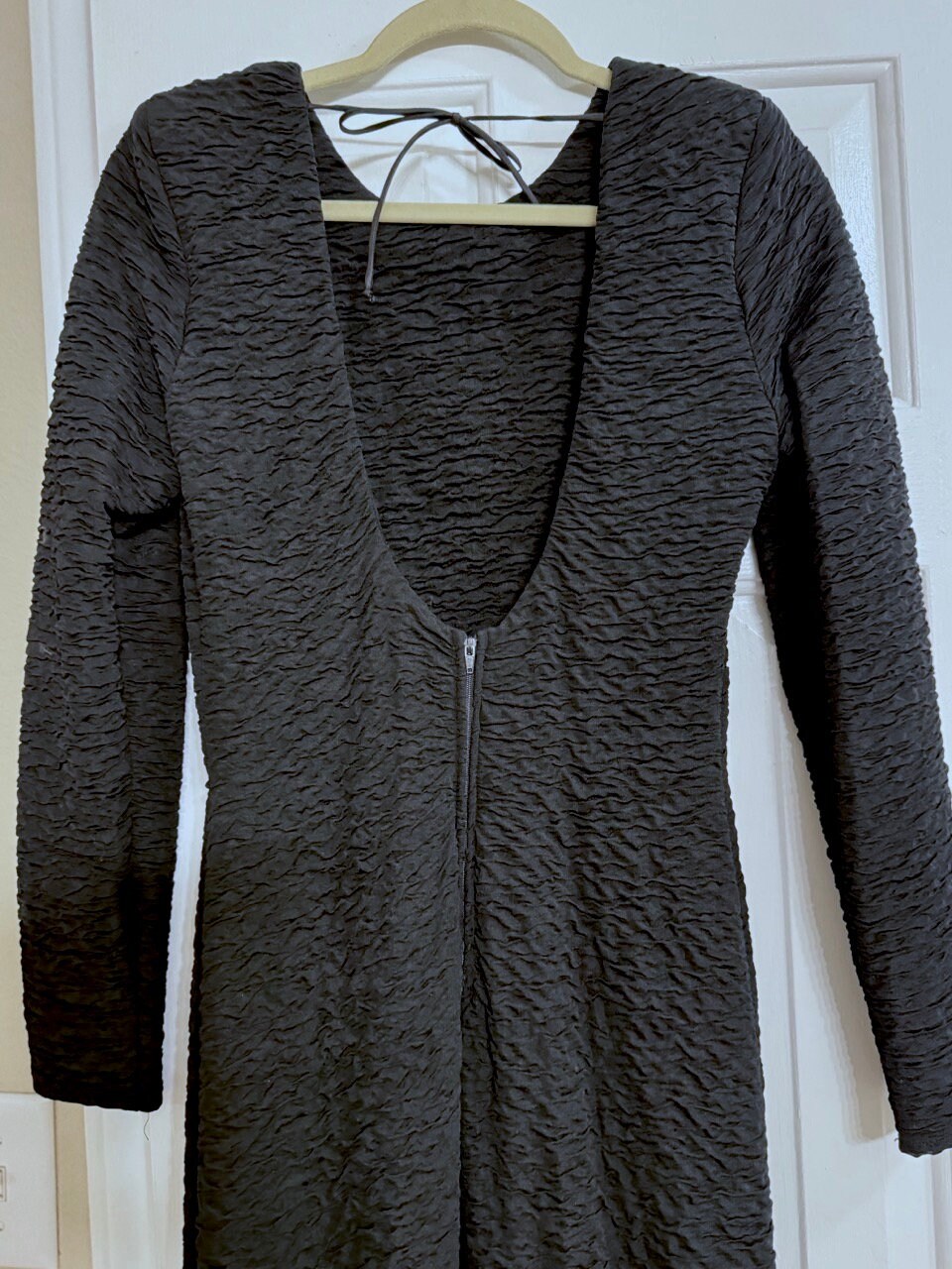 Vintage 1980s Black and White Ruffle L/S Flute Cocktail Dress Gown M - Etsy