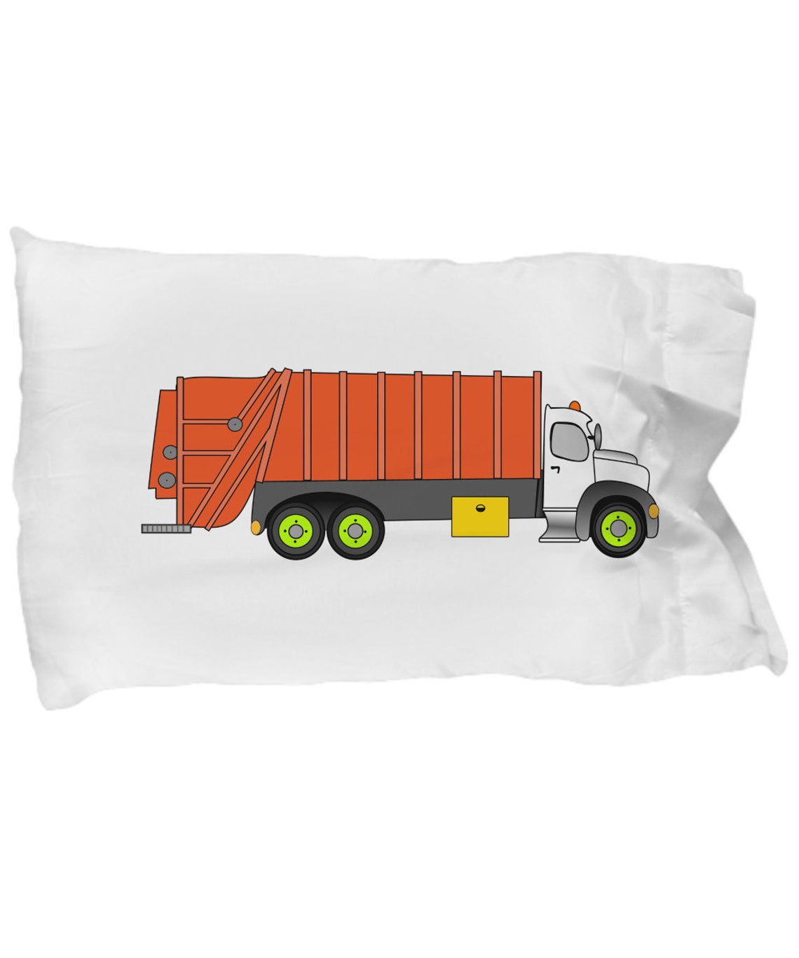 Garbage Truck Pillow Case - Personalized Pillowcase - Add Name ...