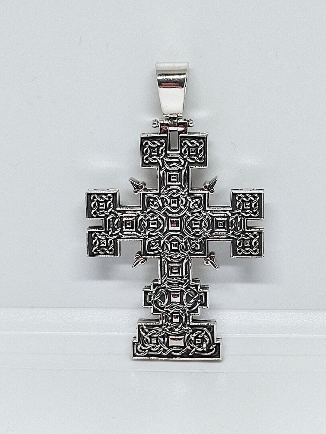 Traditional Syriac Orthodox Cross Silver 925/ Large Oriental Orthodox ...