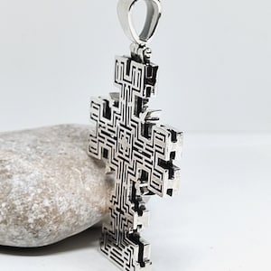 Traditional Syriac Orthodox Cross Silver 925/ Large Oriental Orthodox ...