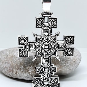 Traditional Syriac Orthodox Cross Silver 925/ Large Oriental Orthodox ...