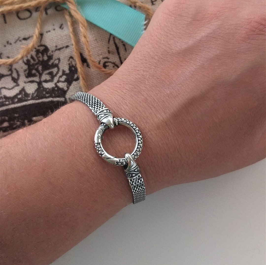 Silver 925 Bismark Chain Stacking Bracelet,anklet,necklace/discreet ...