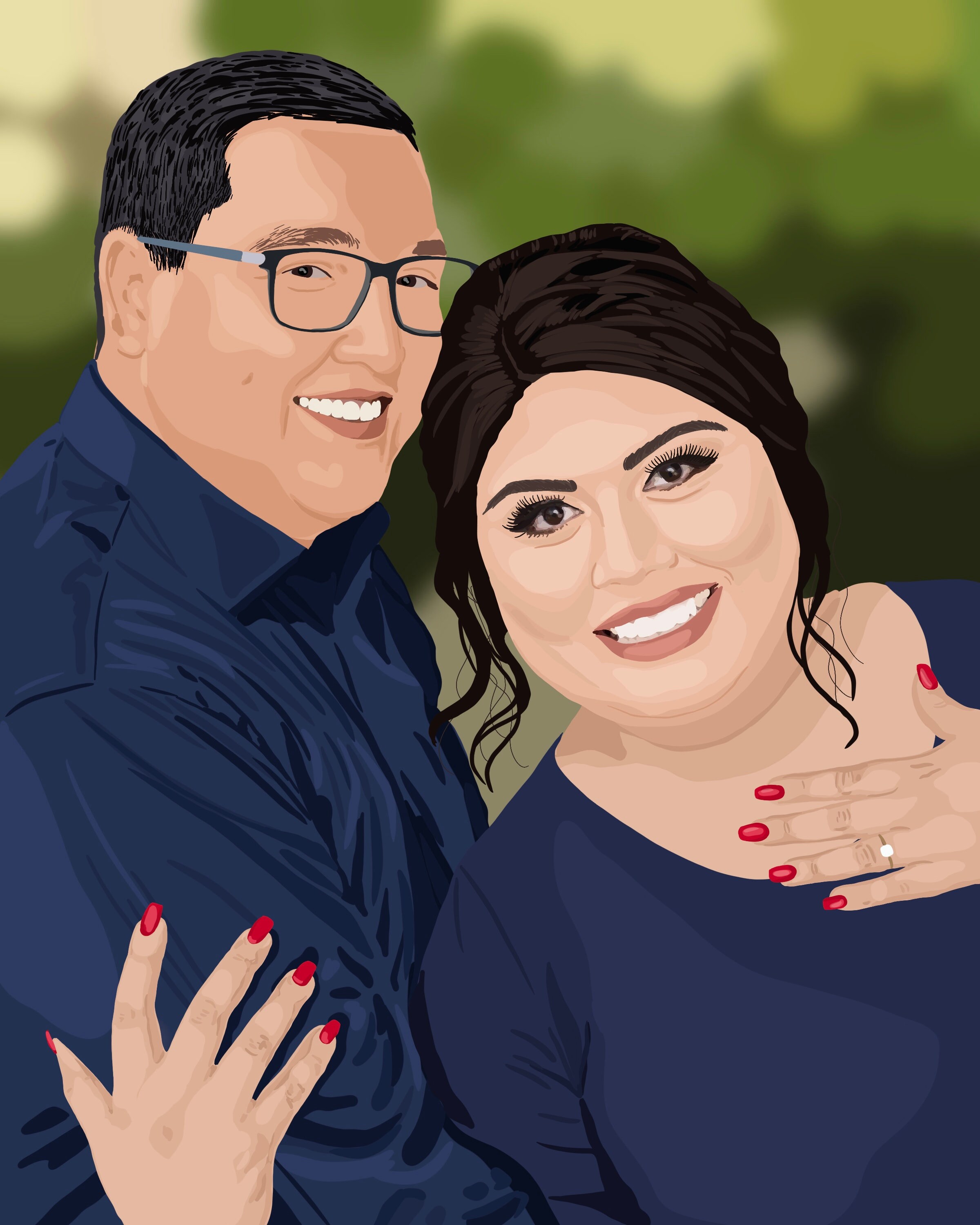 Custom Person Illustration Portrait Custom Portrait - Etsy UK