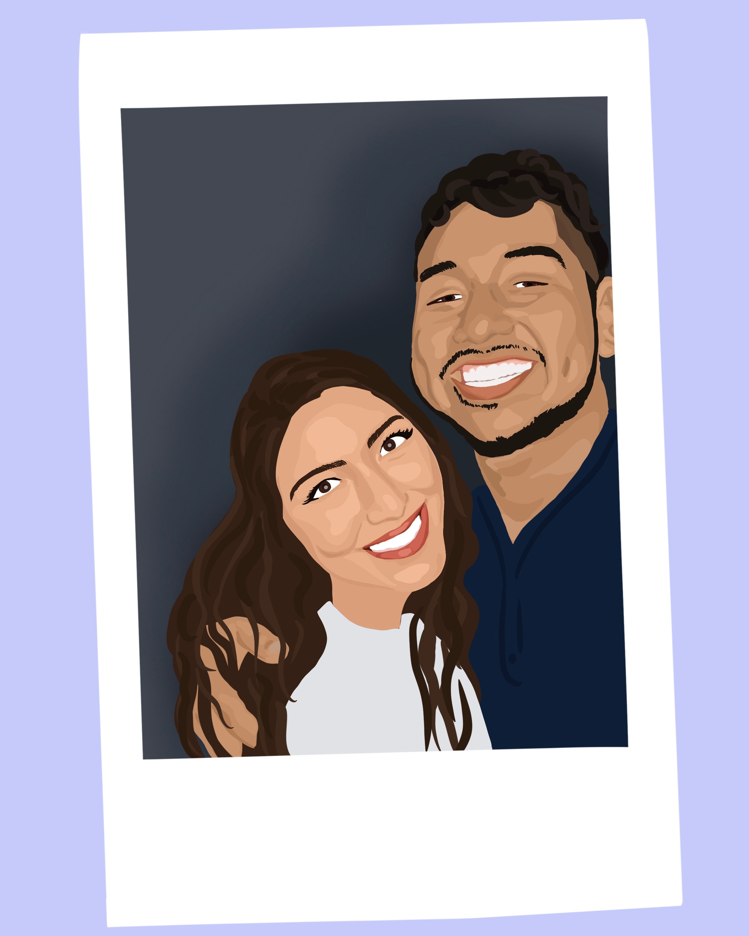 Custom Person Illustration Portrait Custom Portrait - Etsy UK