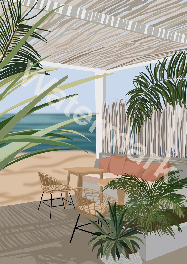 Instant Digital Art Download Beach Digital Art - Etsy