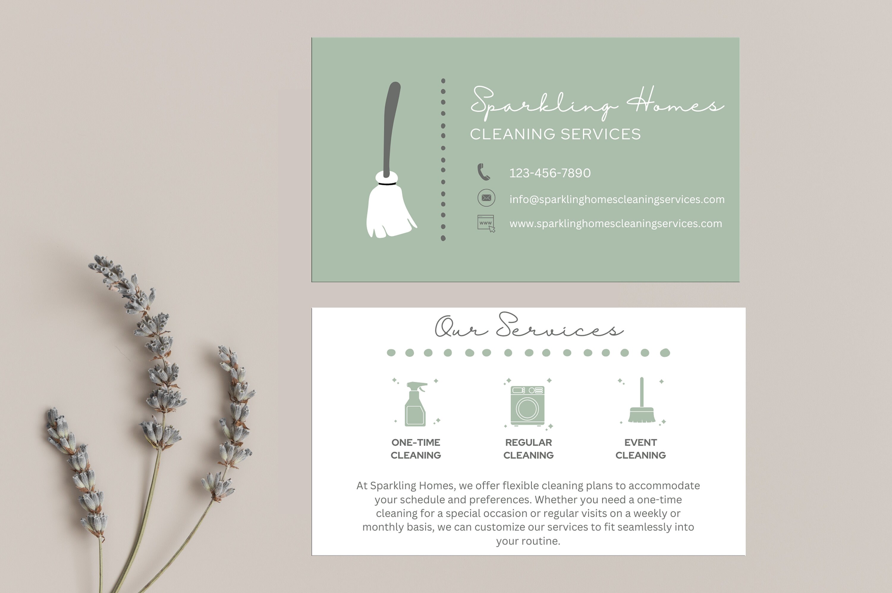 Cleaning Service Business Cards Template Cleaning Business - Etsy Canada