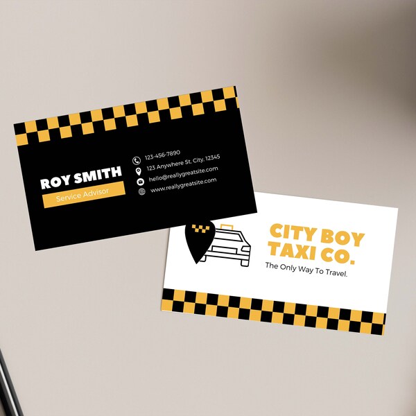 Cab Business Cards - Etsy