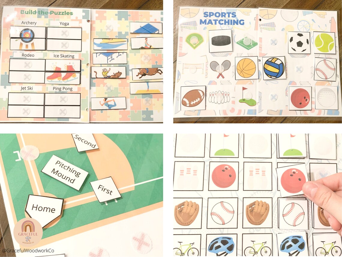 Learning Binder Printable Activities Sport Learning Binder Sport Busy ...