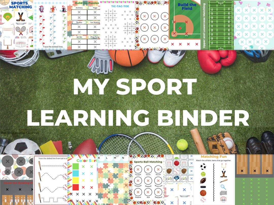 Learning Binder Printable Activities Sport Learning Binder Sport Busy ...