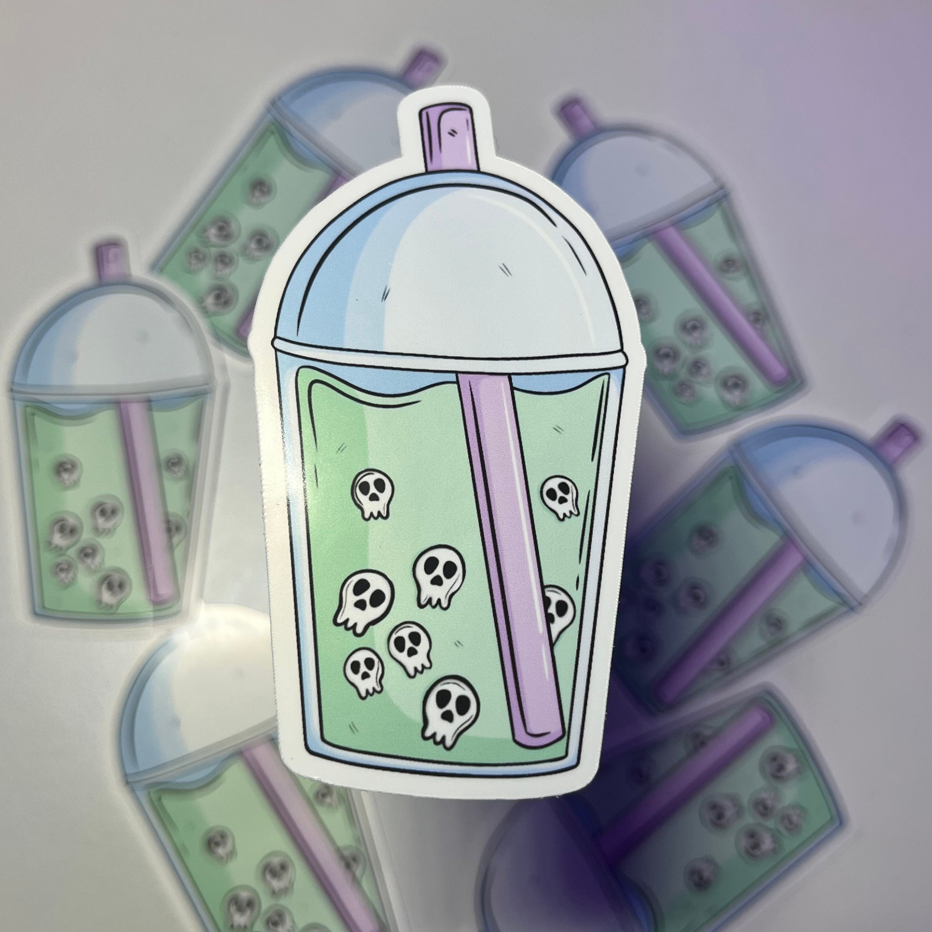 Spooky Bubble Tea Sticker Pack - Etsy