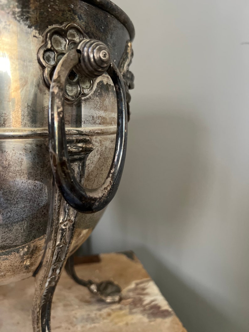 Vintage Silver Plated Claw Footed Ice Bucket/ Topiary - Etsy
