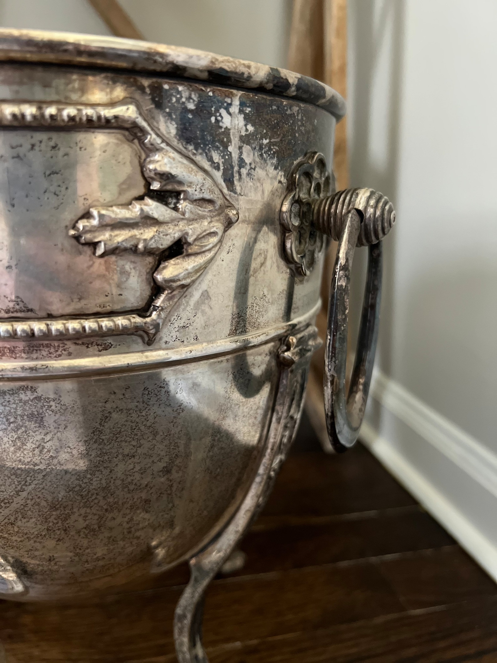 Vintage Silver Plated Claw Footed Ice Bucket/ Topiary - Etsy