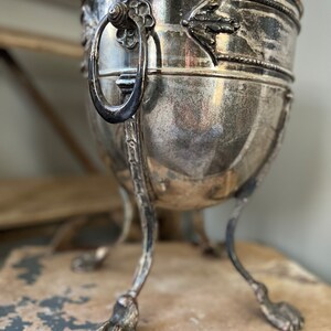 Vintage Silver Plated Claw Footed Ice Bucket/ Topiary - Etsy