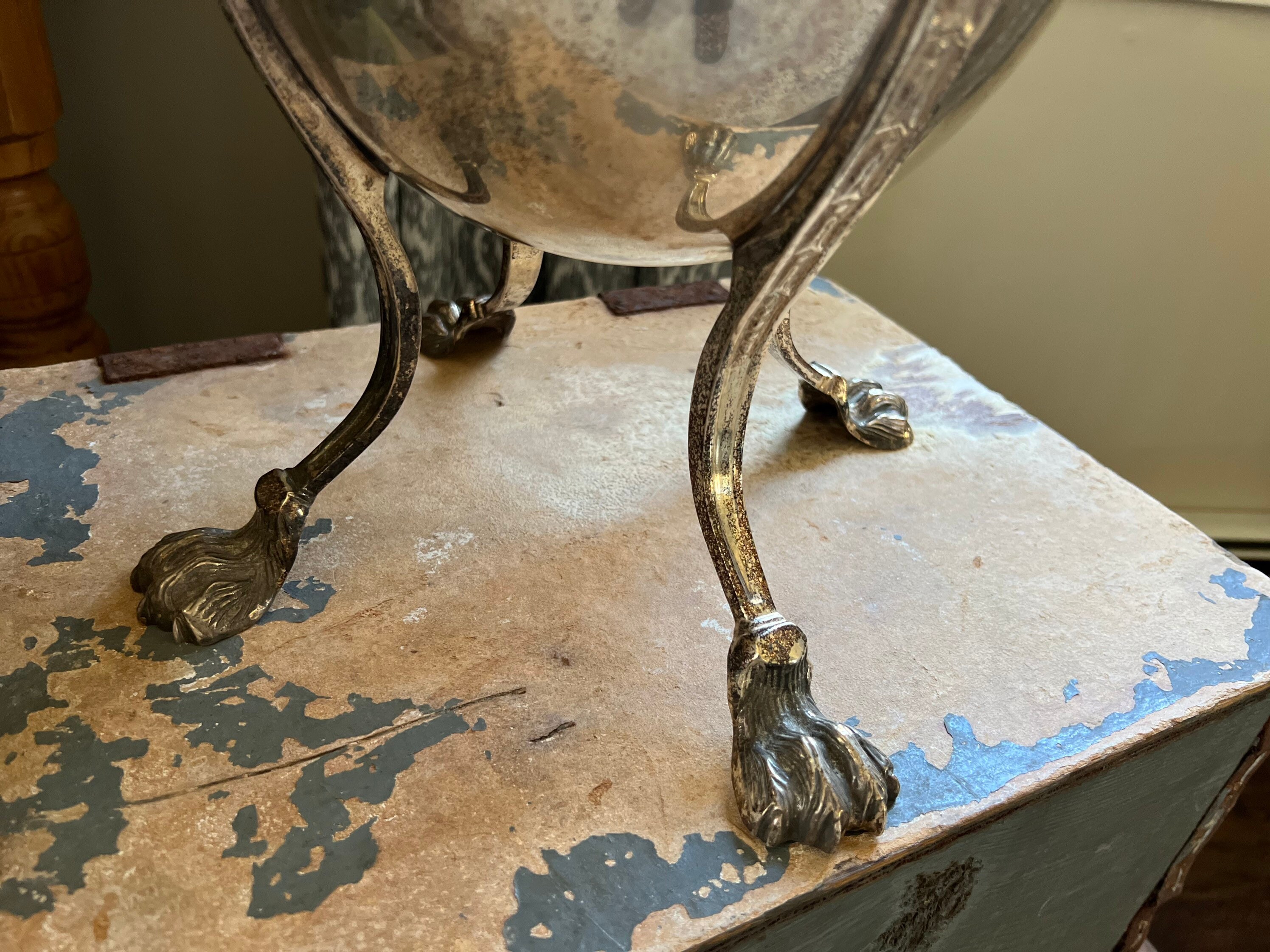 Vintage Silver Plated Claw Footed Ice Bucket/ Topiary - Etsy