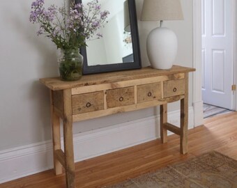Reclaimed Wood Console Table - Etsy