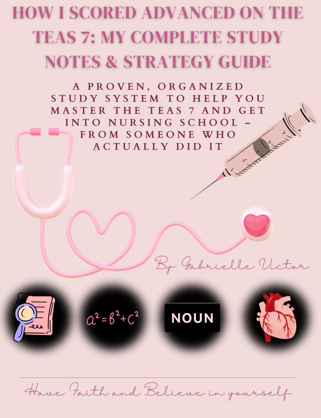 How I Scored Advanced of the TEAS 7: Study Guide & Notes - Etsy