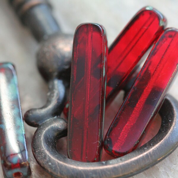 Rectangle Glass Bead - Etsy