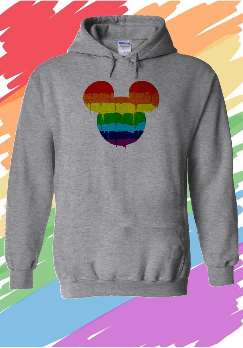 Disney Mickey Minnie Mouse Pride Rainbow LGBT Hoodie - Etsy
