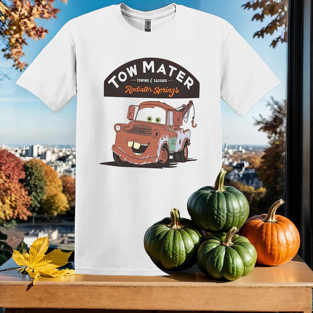 Cute Disney Pixar Cars Tow Mater T-shirt Tshirt T Shirt Hoodie Unisex ...