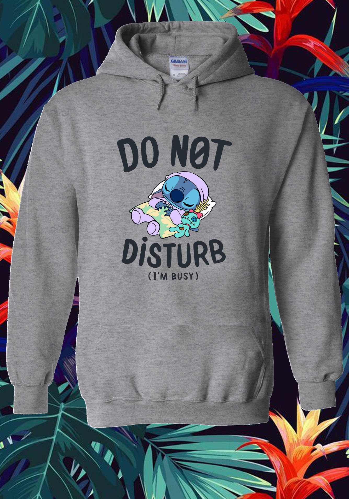 Disney Stitch Do not disturb I am busy funny cute Hoodie | Etsy