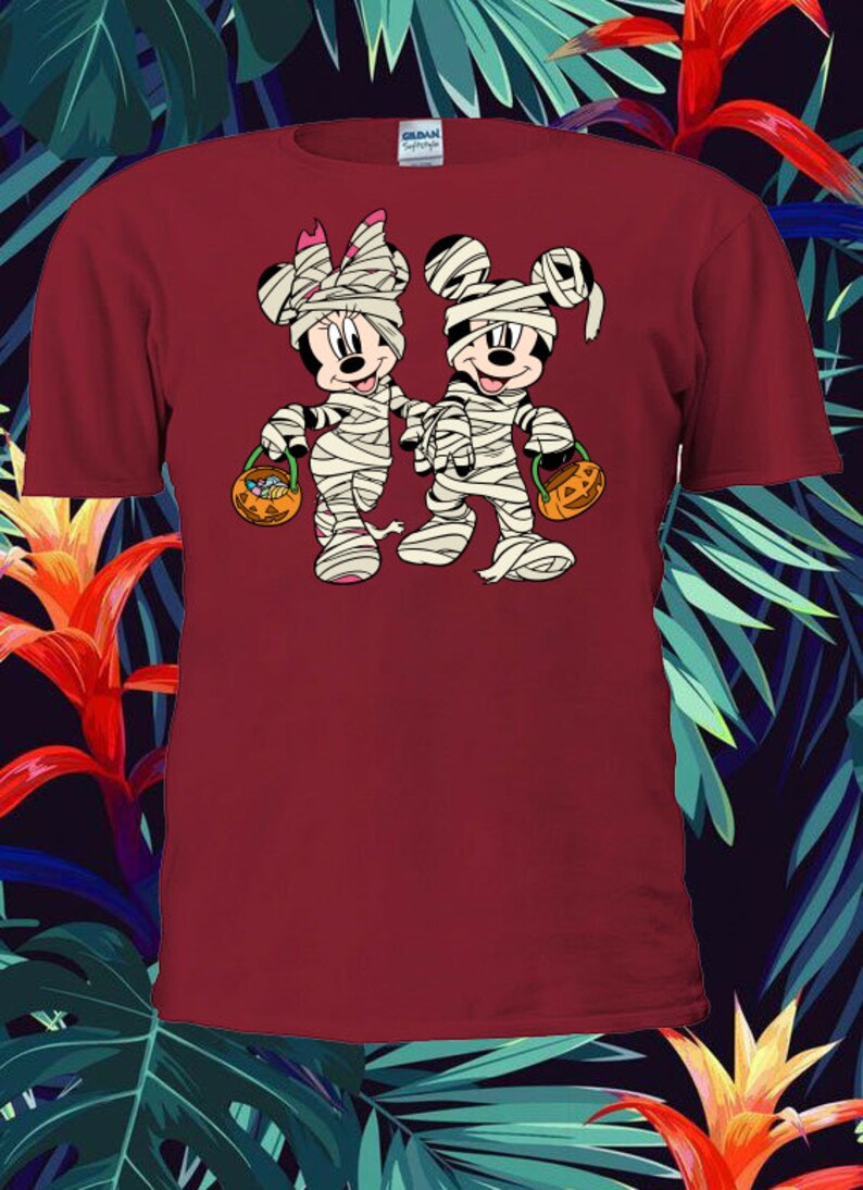 Disney Mickey Minnie Mouse Halloween Costume Mummy Best Gift Tshirt Top ...