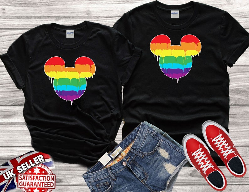 Disney Mickey Minnie Mouse Gay Pride Rainbow LGBT Best Gift | Etsy