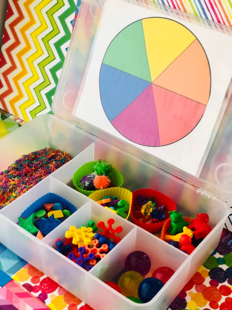 Matching Colors Sensory Bin (large) - Etsy