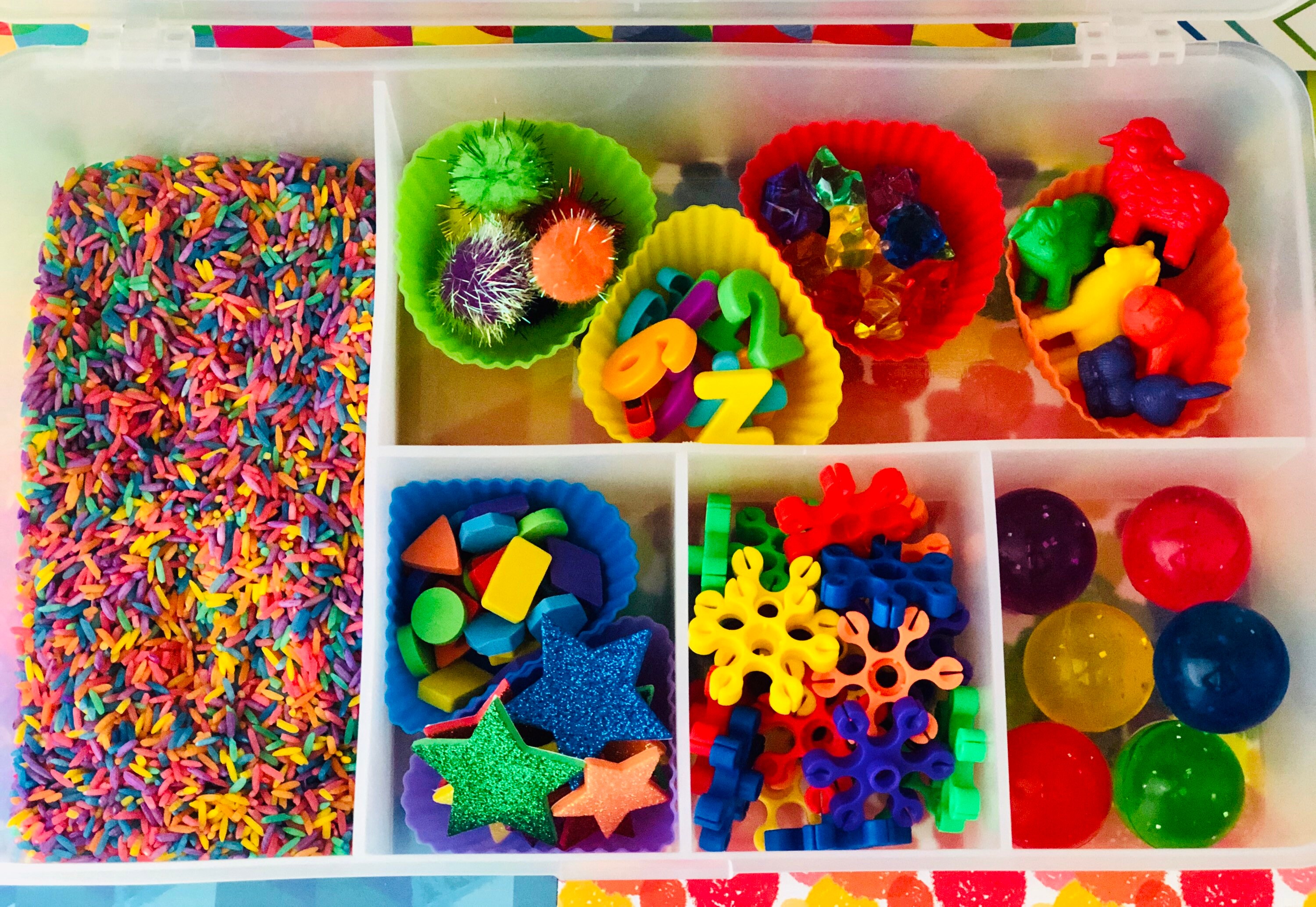 Matching Colors Sensory Bin (large) - Etsy