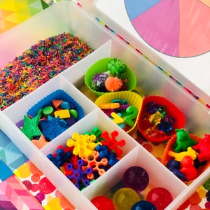 Matching Colors Sensory Bin (large) - Etsy