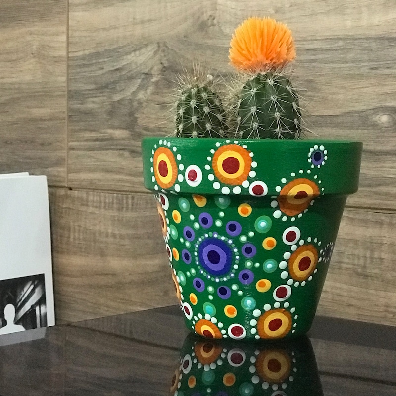 Dot Mandala Pot - Etsy