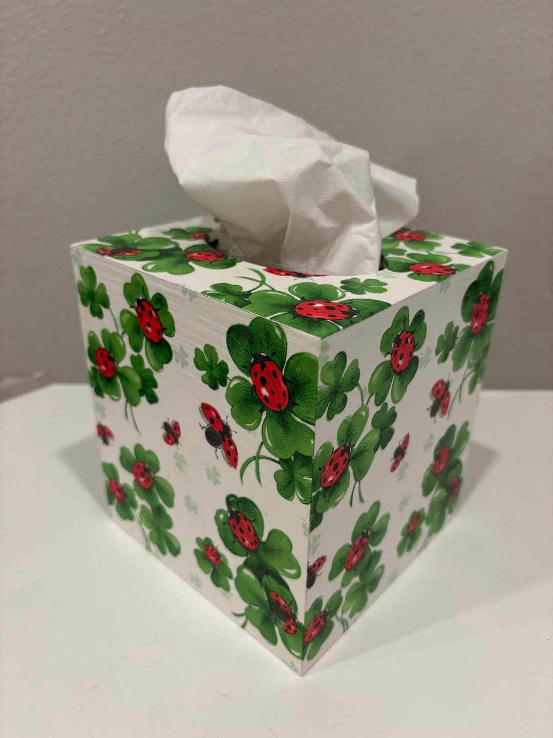 Lady Bug Tissue Box Cover - Etsy