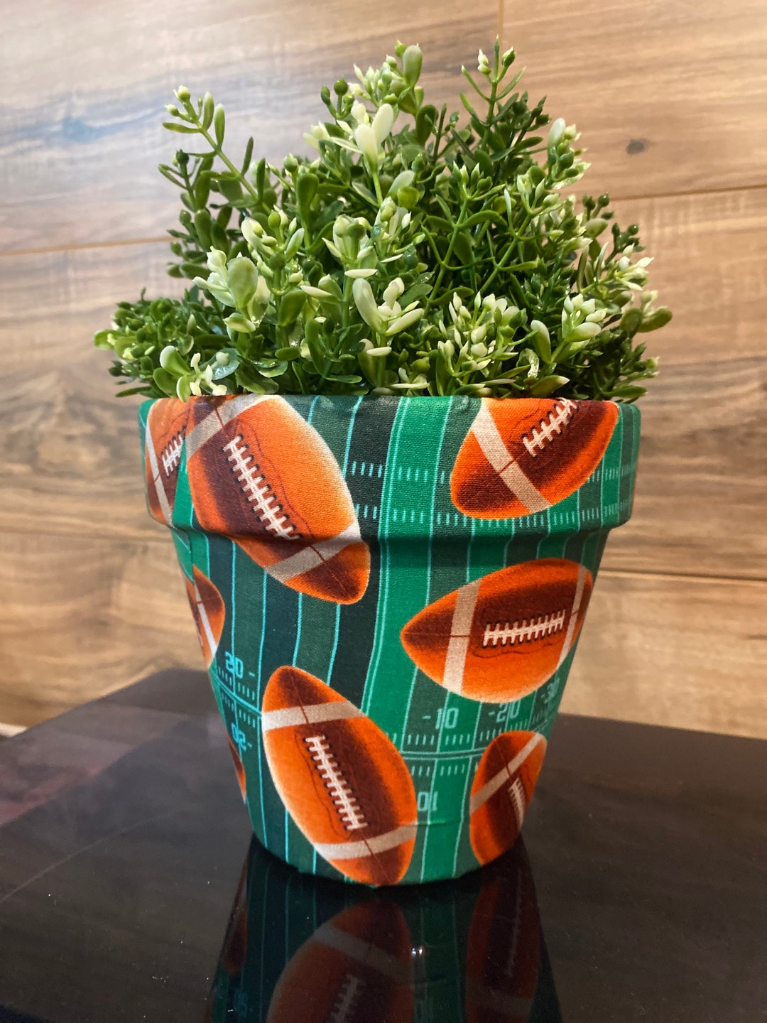 Football Decoupage Fabric Terracotta Plant Pot - Etsy UK