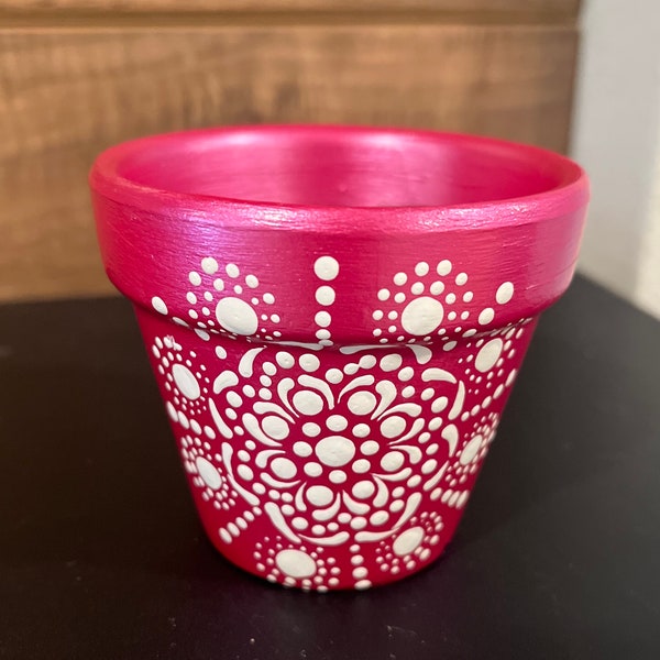Dot Mandala Pot - Etsy
