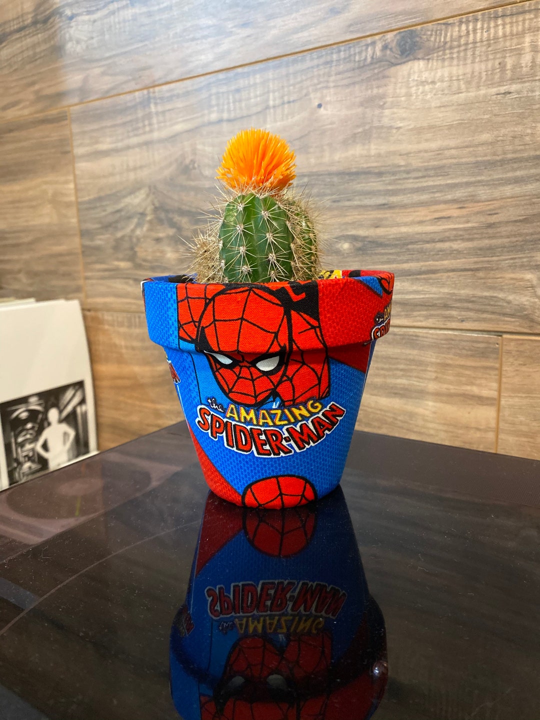 Spiderman Decoupage Fabric Terracota Plant Pot - Etsy