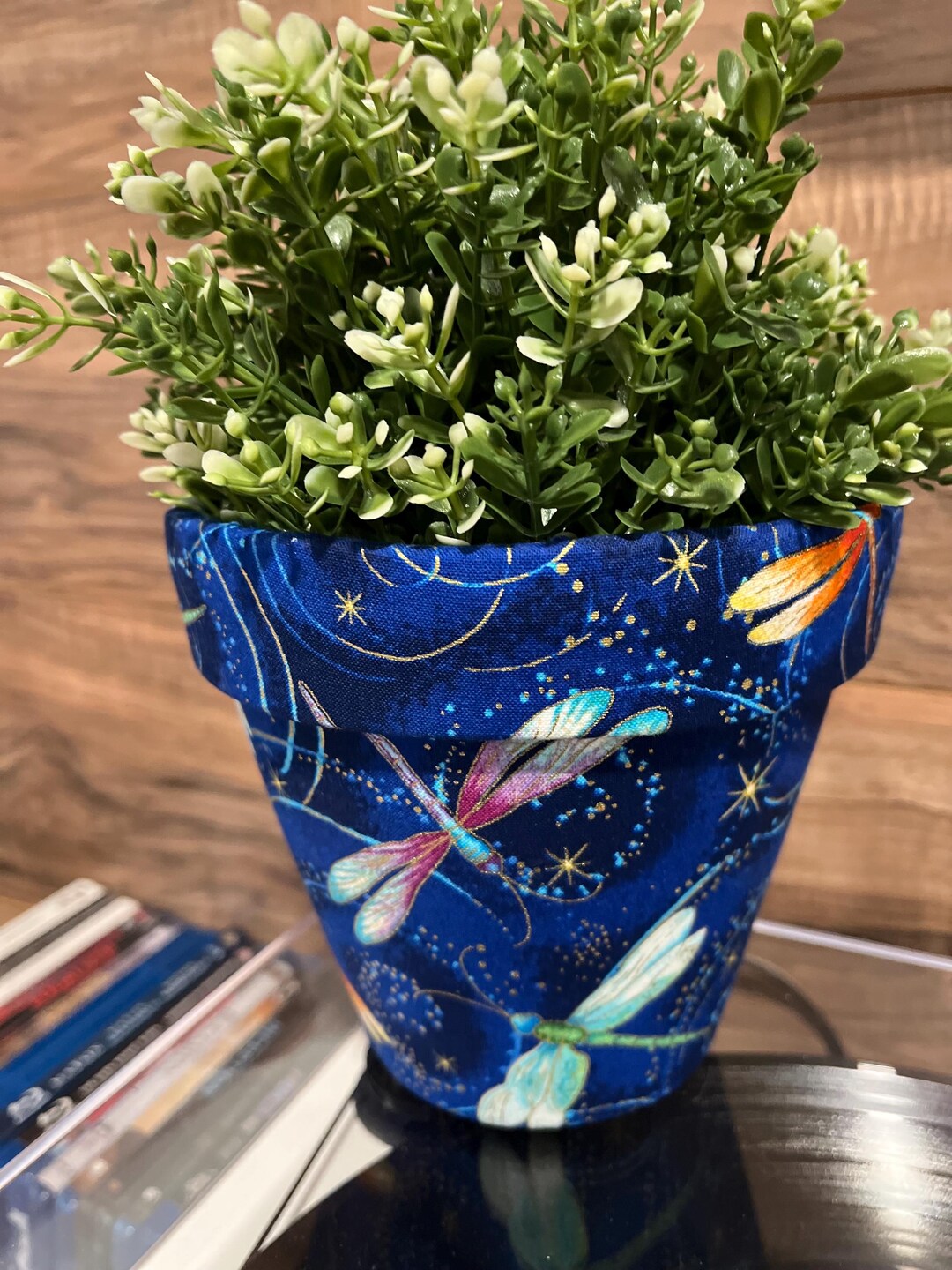 Dragonflies Fabric Decoupage Terracotta Plant Pot - Etsy