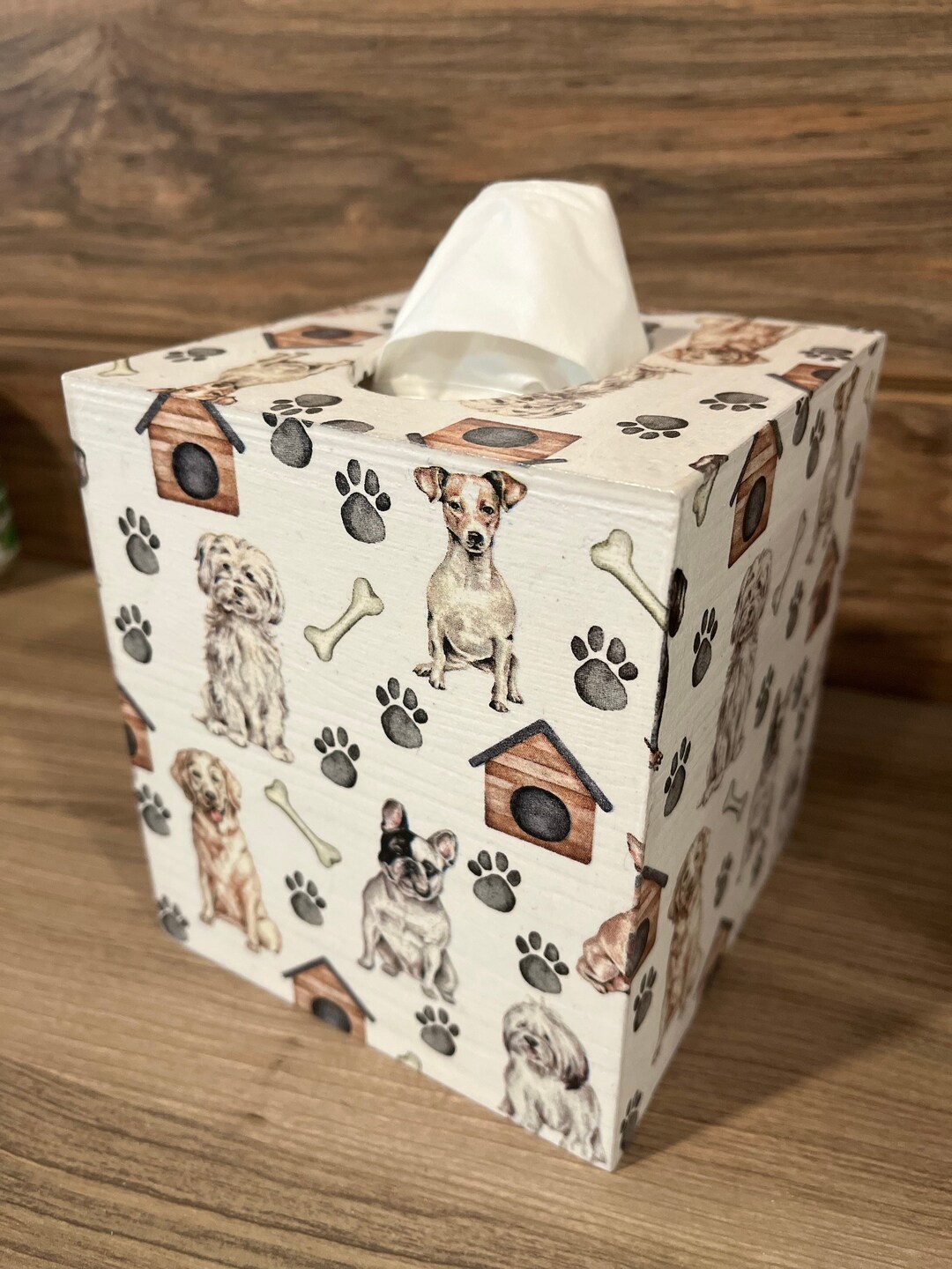 Puppies Tissue Box Cover - Etsy