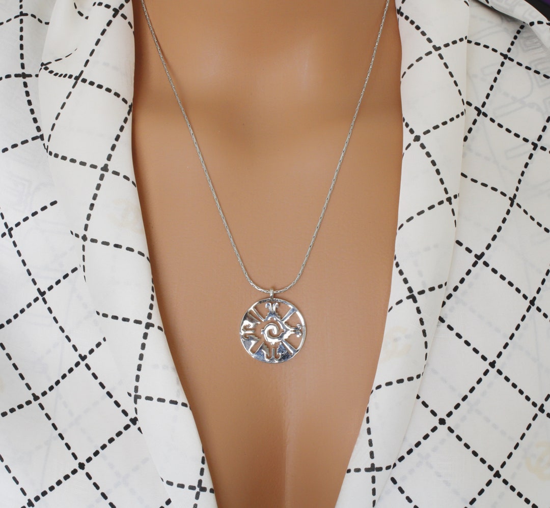 Celtic Hunab Ku Pendant, Mayan Pendant, Aztec Pendant, Chakra Pendant ...