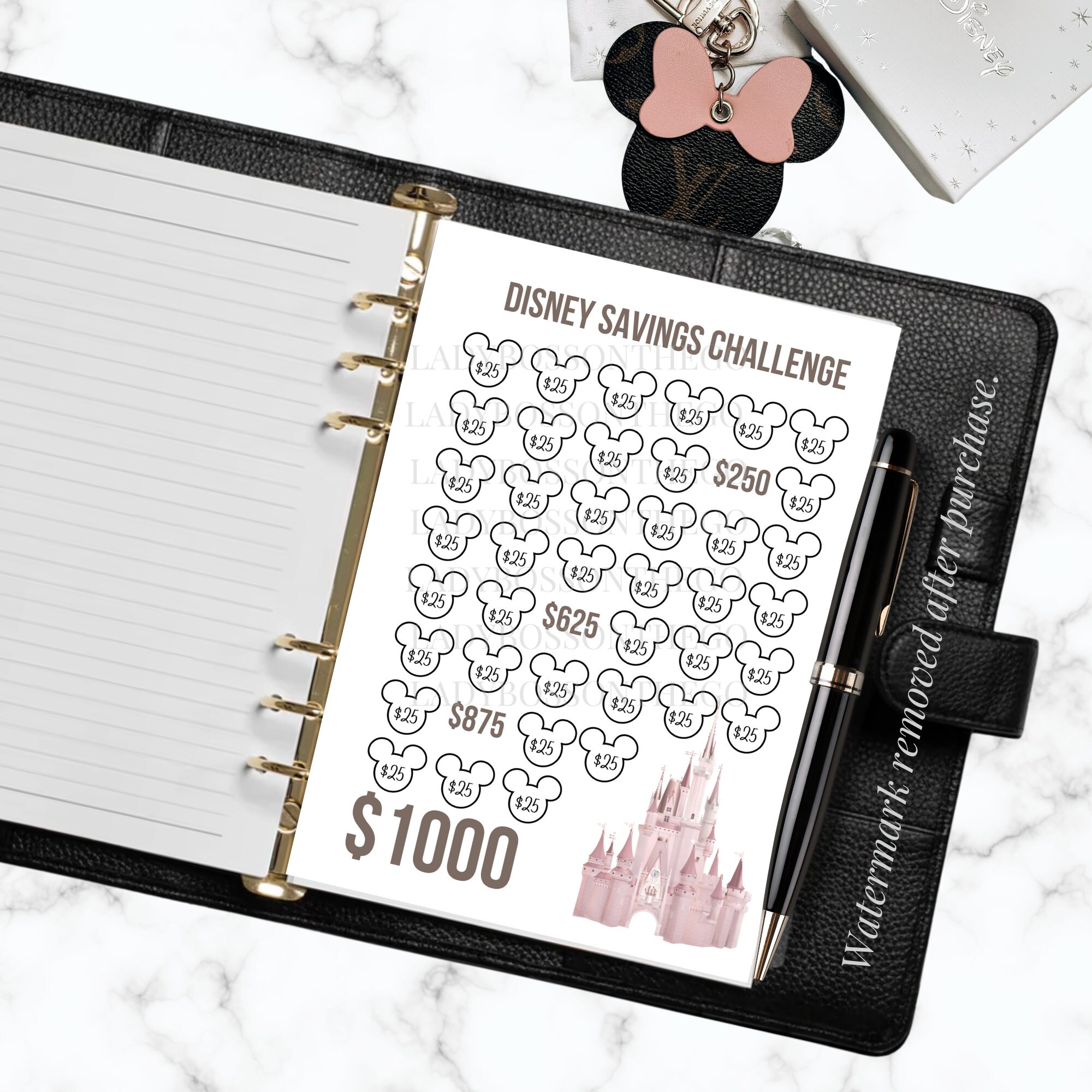 Disney Budget Binder Dashboard, Laminated Dashboard, Binder Insert, A6 ...