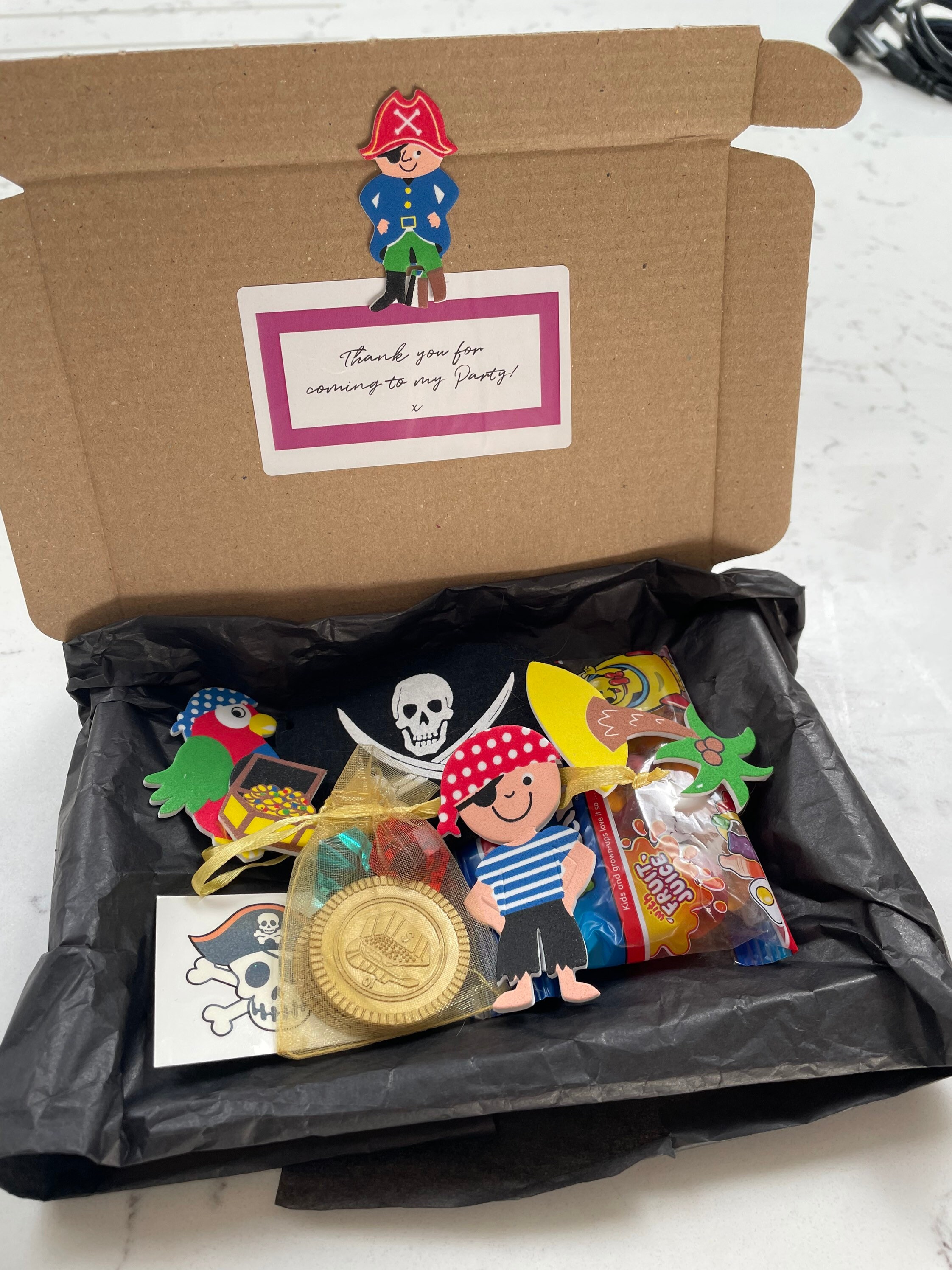 Pirate Party Boxes / Pirate Party / Pre Filled Party Bag / Box - Etsy