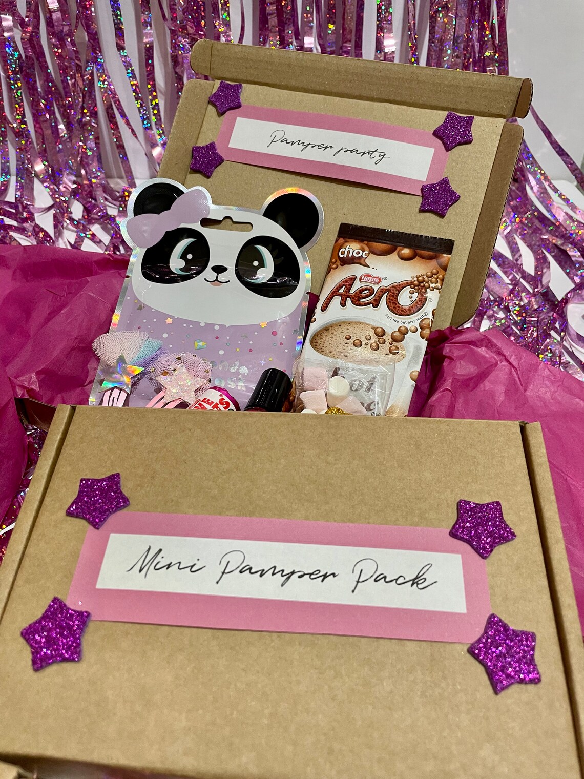 Mini Pamper Packs / Girls Party Boxes / Party Bags / | Etsy UK