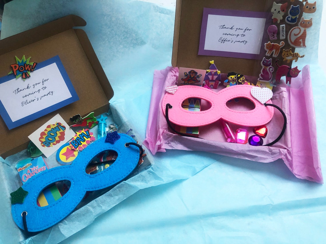 Little Luxury Kids Party Boxes - Party Bags - Party Favours - Etsy UK