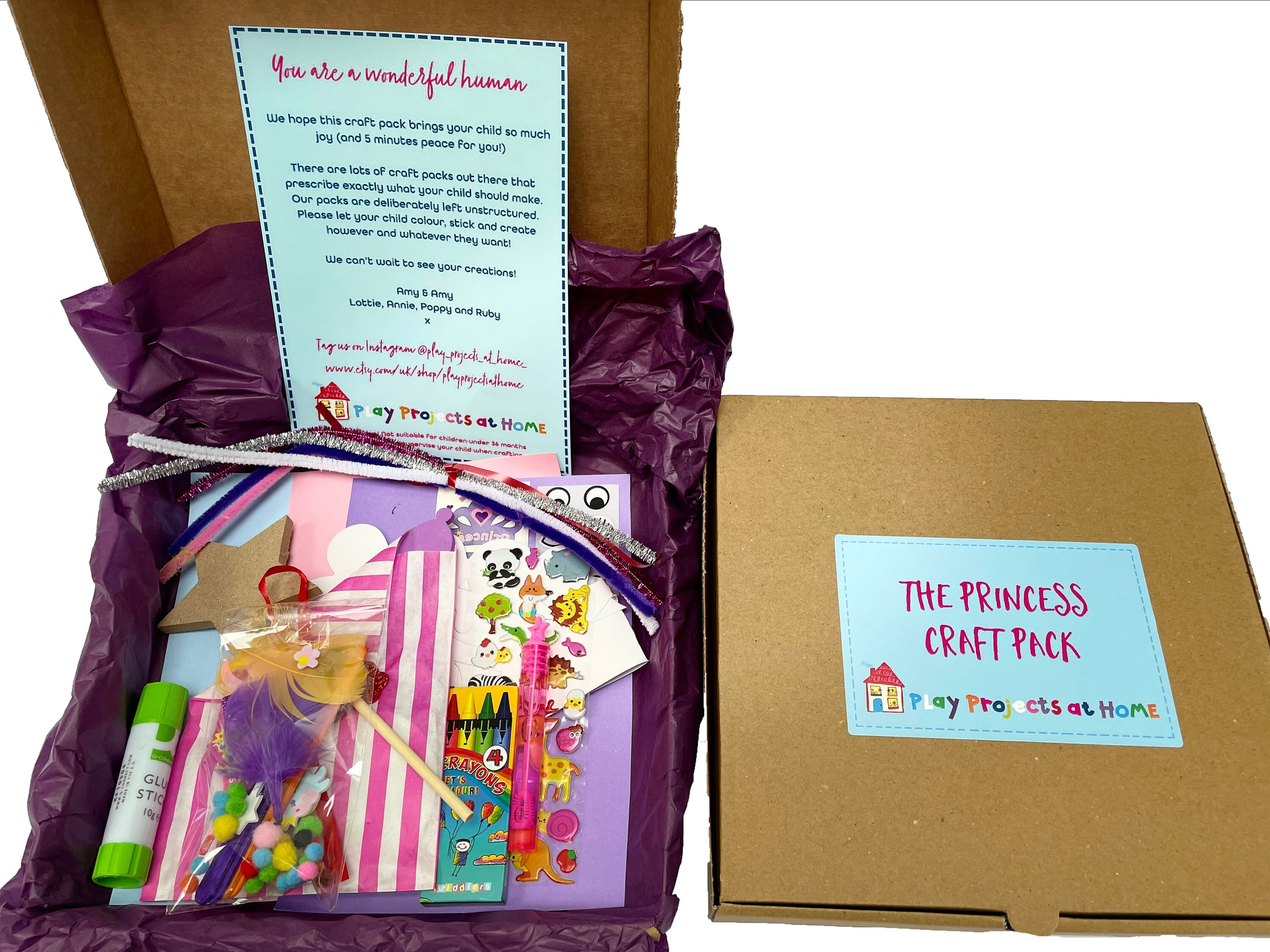 Kids Princess Craft Pack / Princess Gifts / Princess Present / - Etsy