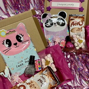 Mini Pamper Packs / Girls Party Boxes / Party Bags / Personalised ...