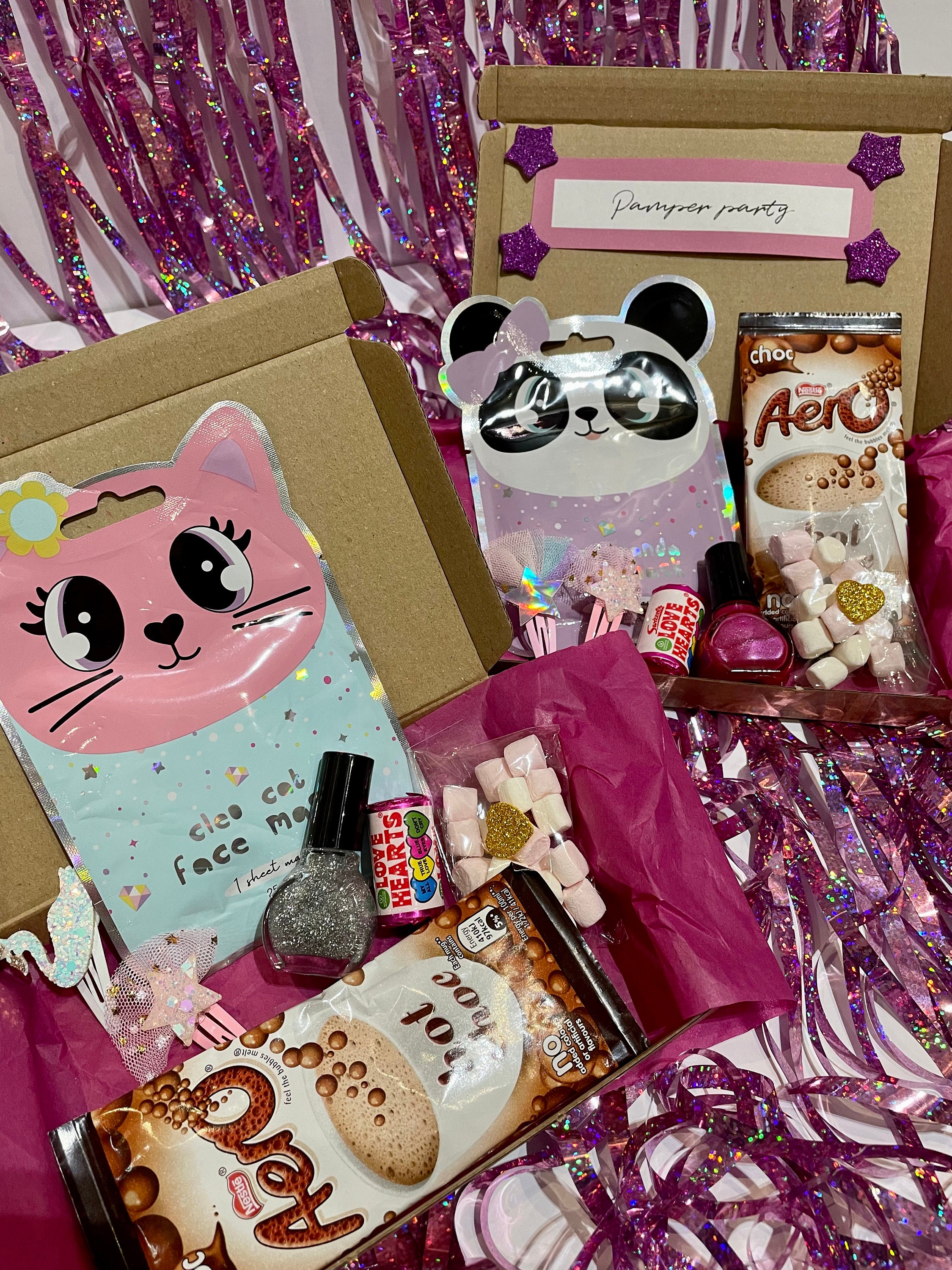 Mini Pamper Packs / Girls Party Boxes / Party Bags / | Etsy UK