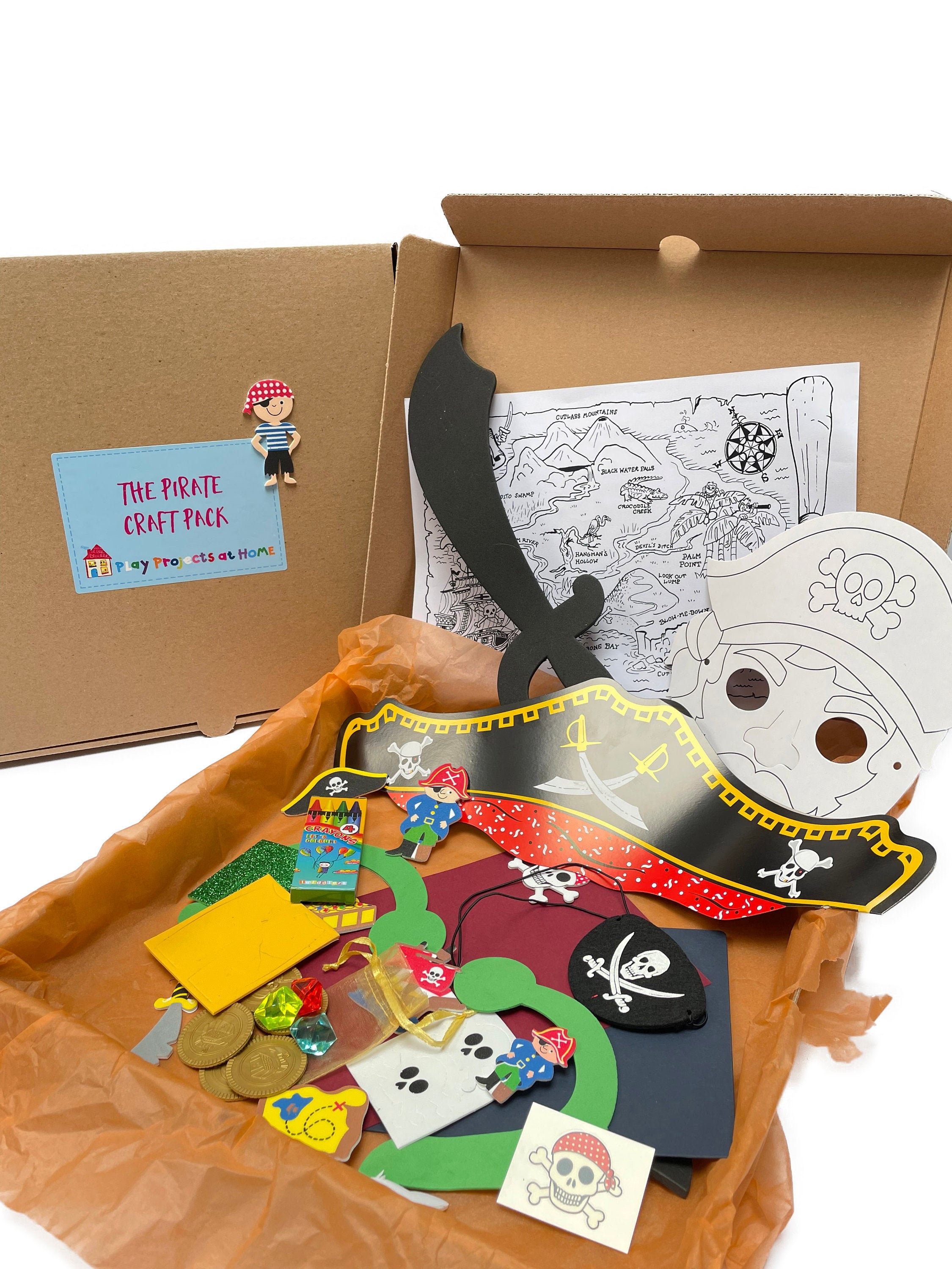 Pirate Craft Pack / Pirate Crafts / Kids Craft Packs - Etsy