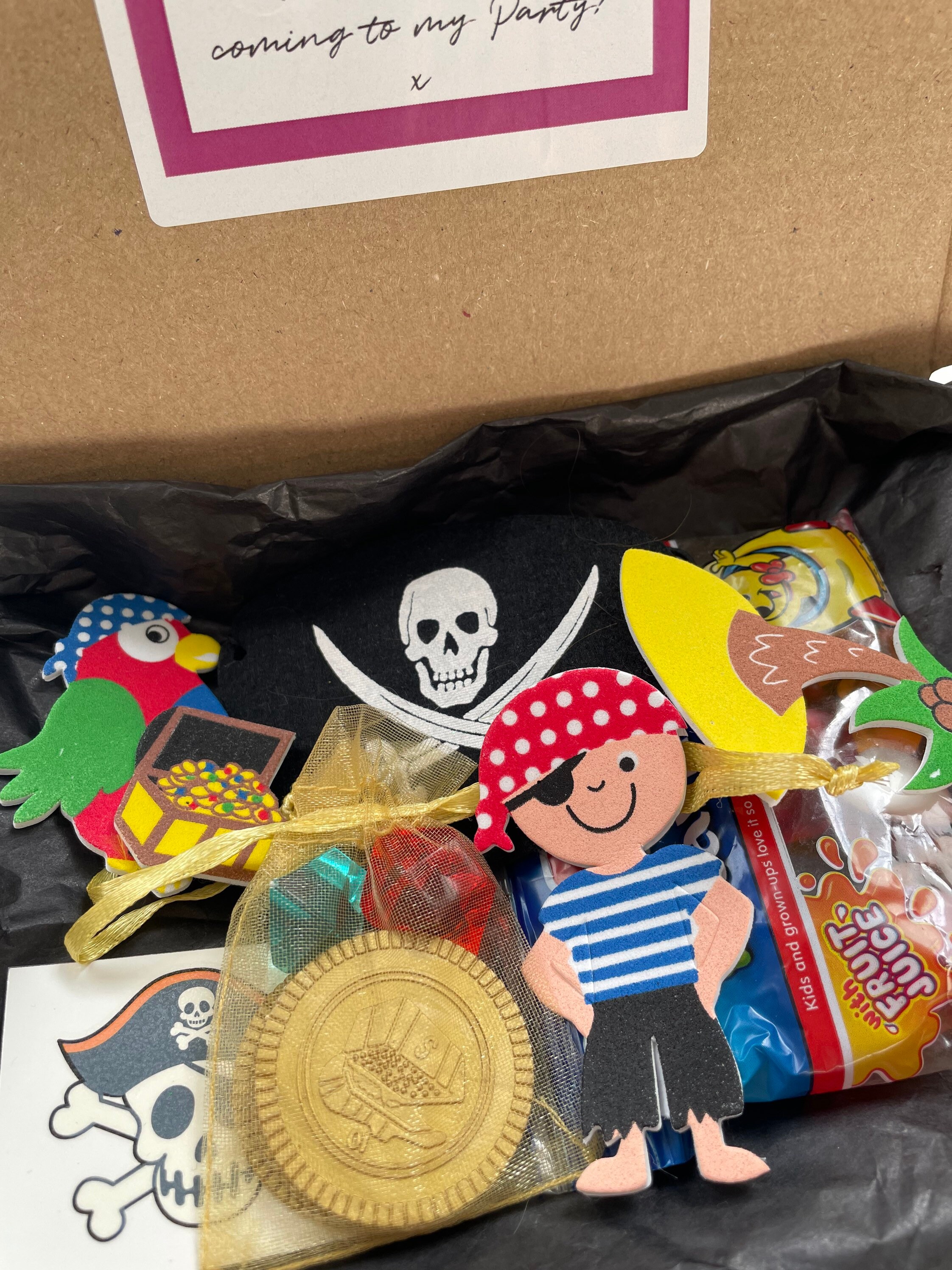Pirate Party Boxes / Pirate Party / Pre Filled Party Bag / Box - Etsy