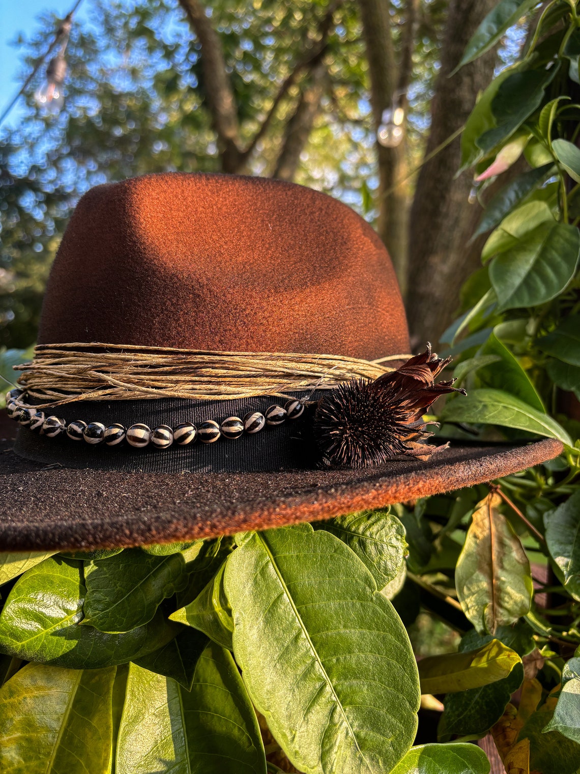 Western Style Custom Fedora Hat “the Florist” - Etsy
