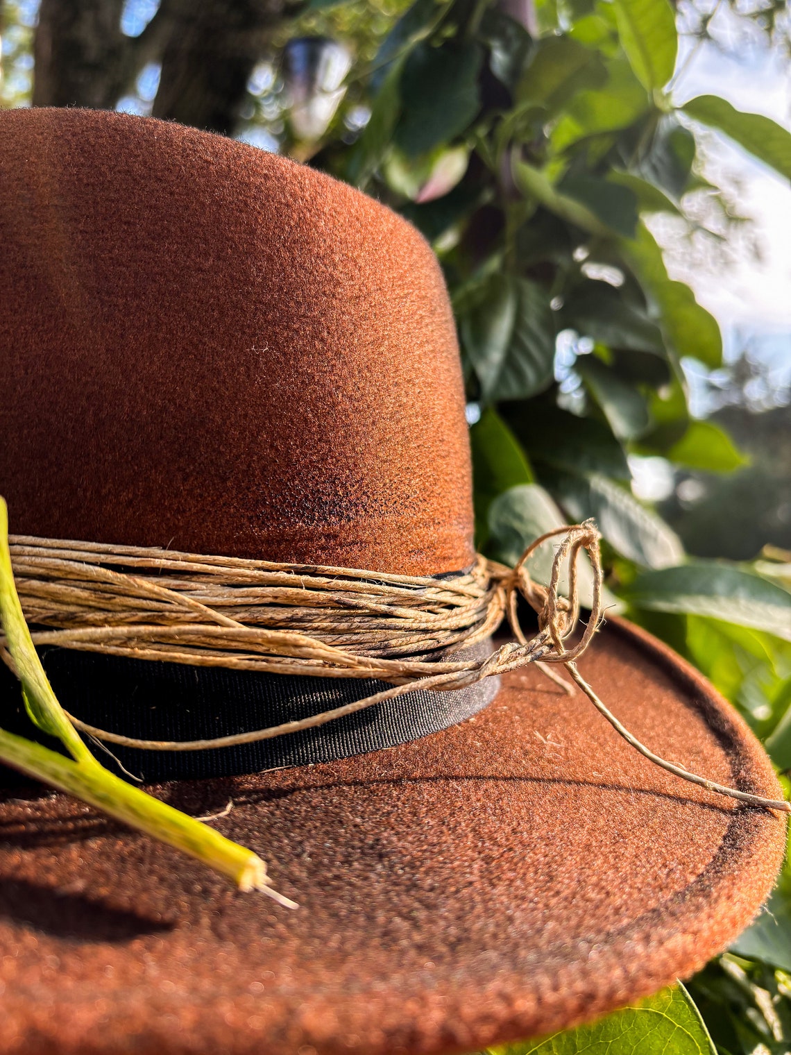 Western Style Custom Fedora Hat “the Florist” - Etsy